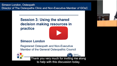 Photo library - General Osteopathic Council